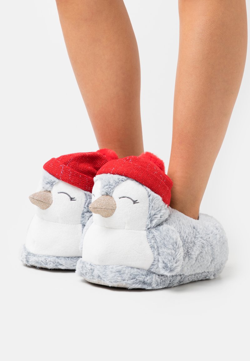 Loungeable PENGUIN SLIPPER - Pantoffels - grey/white/grijs - Zalando.be