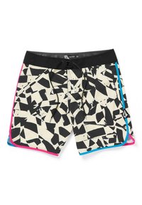 Volcom BOARD LIDO PRINT SCALLOP MOD - Short de bain - black white/blanc ...