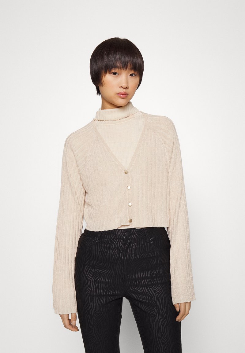 Object Petite OBJLUNA CARDIGAN - Gilet - sand/gold-coloured/beige ...