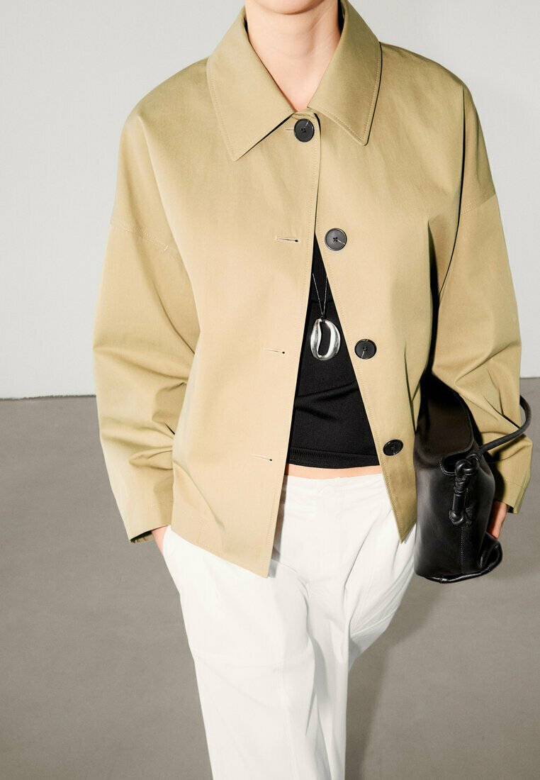 Massimo Dutti Summer jacket - sand - Zalando.co.uk