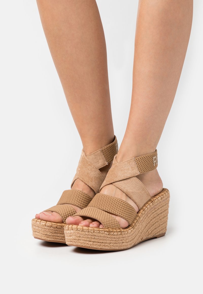 Replay SUSAN - Platform sandals - beige - Zalando.ie