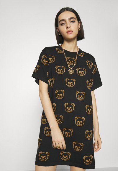 MOSCHINO SEASONAL TEDDY BEAR - Vestido de punto - fantasy black/negro - Zalando.es