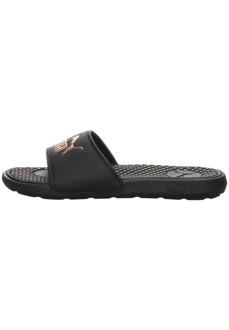 Puma Pool slides - black rose gold/black - Zalando.de