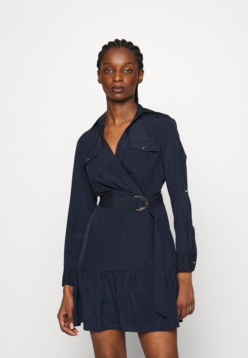 Lauren Ralph Lauren Petite MAGOMYR-LONG SLEEVE-DAY DRESS - Blusenkleid - lauren navy/blau ...