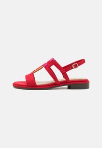 Marco Tozzi Páskové sandály - red/červená - Zalando.cz