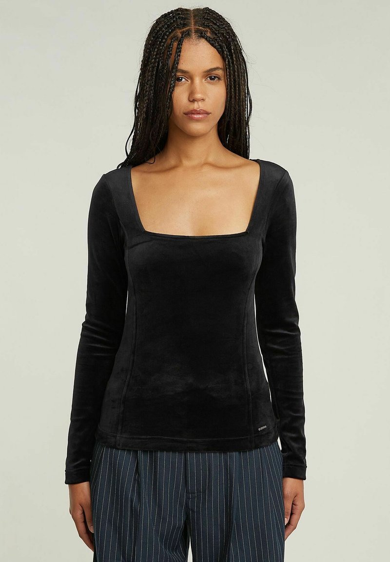 G-STAR Long sleeved top - dk black/black - Zalando
