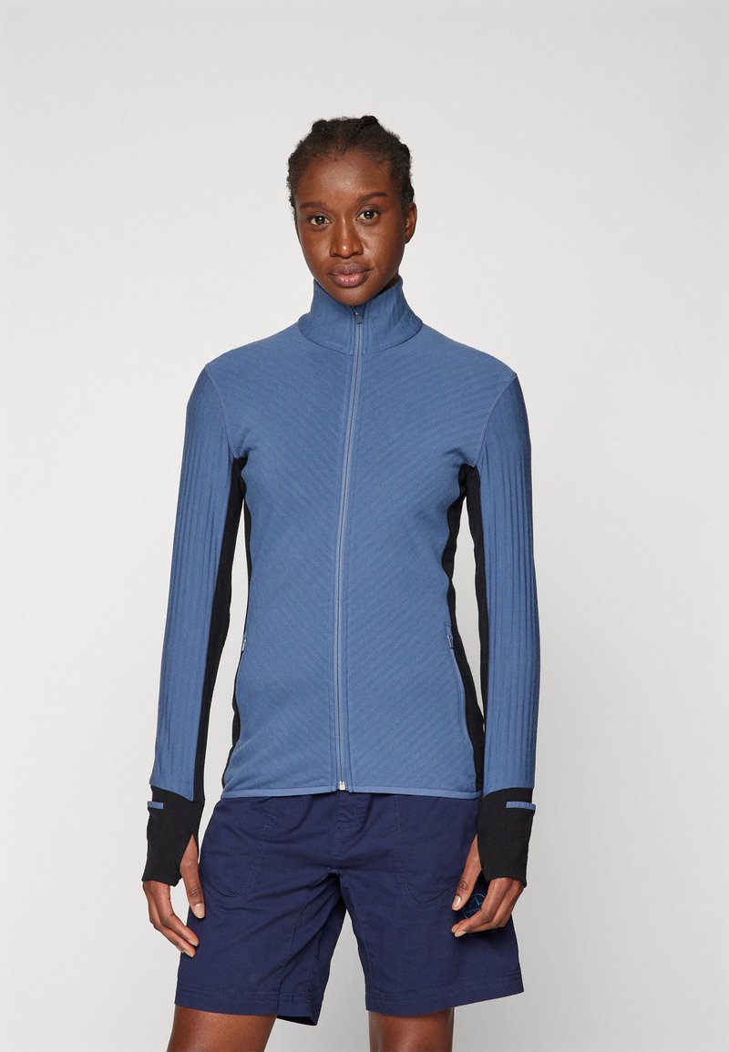 icebreaker MERINO DESCENDER ZIP - Sweat zippé - dawn/black/bleu ...