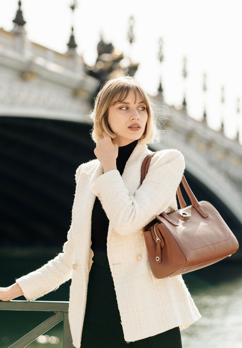 Lamarthe PARIS - Sac à main - marron cognac/cognac - ZALANDO.FR