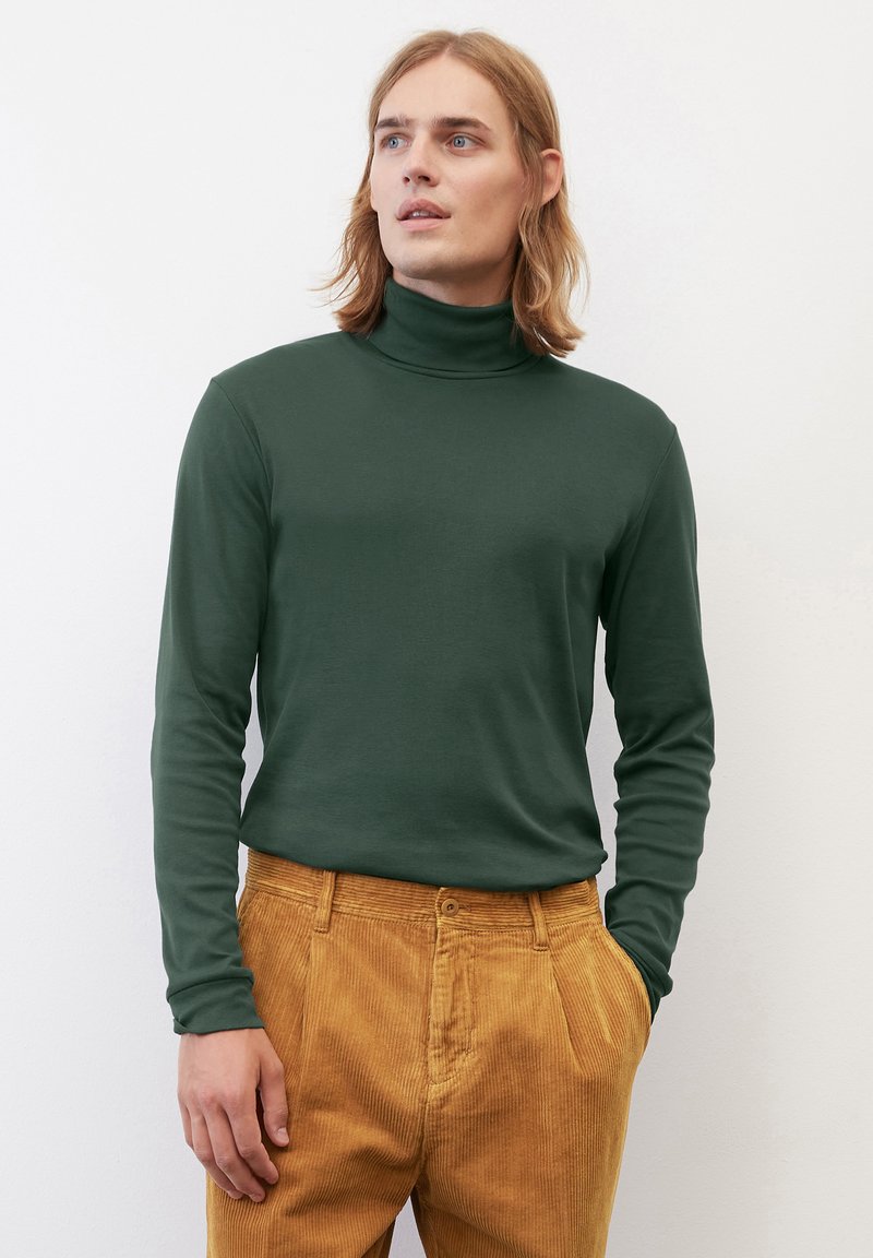 Marc O'Polo LONG SLEEVE TURTLE NECK RIBBED CUFFS - Langarmshirt - deep ...