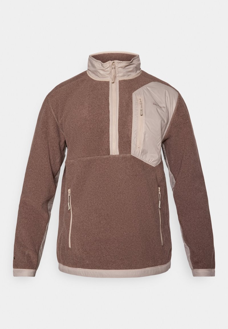 Salomon CHROMA - Suéter de forro polar - iron/marrón claro - Zalando.es