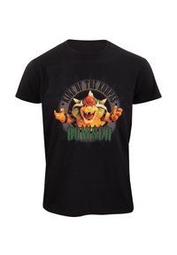 Henry Tiger SUPER MARIO BROS BOWSER CIRCLE - Print T-shirt - black ...