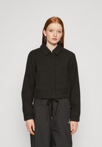 ONLY ONLELLA SHORT CHECK JACKET - Veste légère - black/noir - ZALANDO.FR