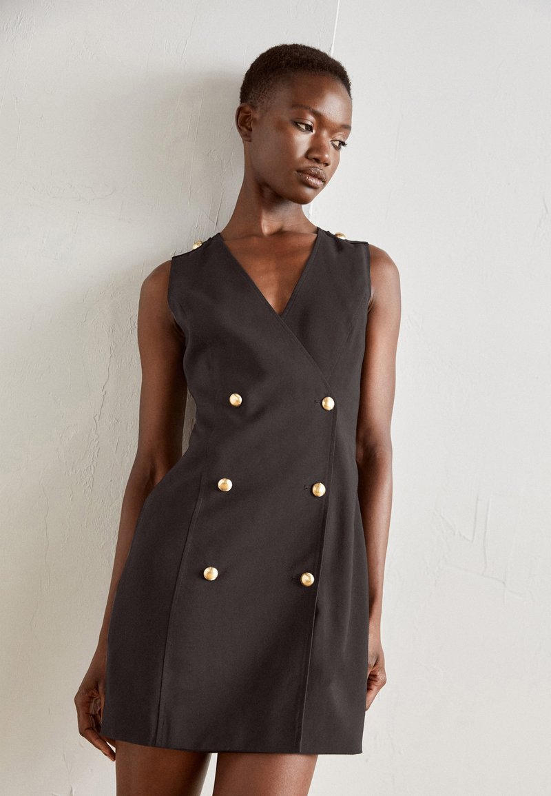 Anna Field Etuikleid - black/gold-coloured/schwarz - Zalando.at