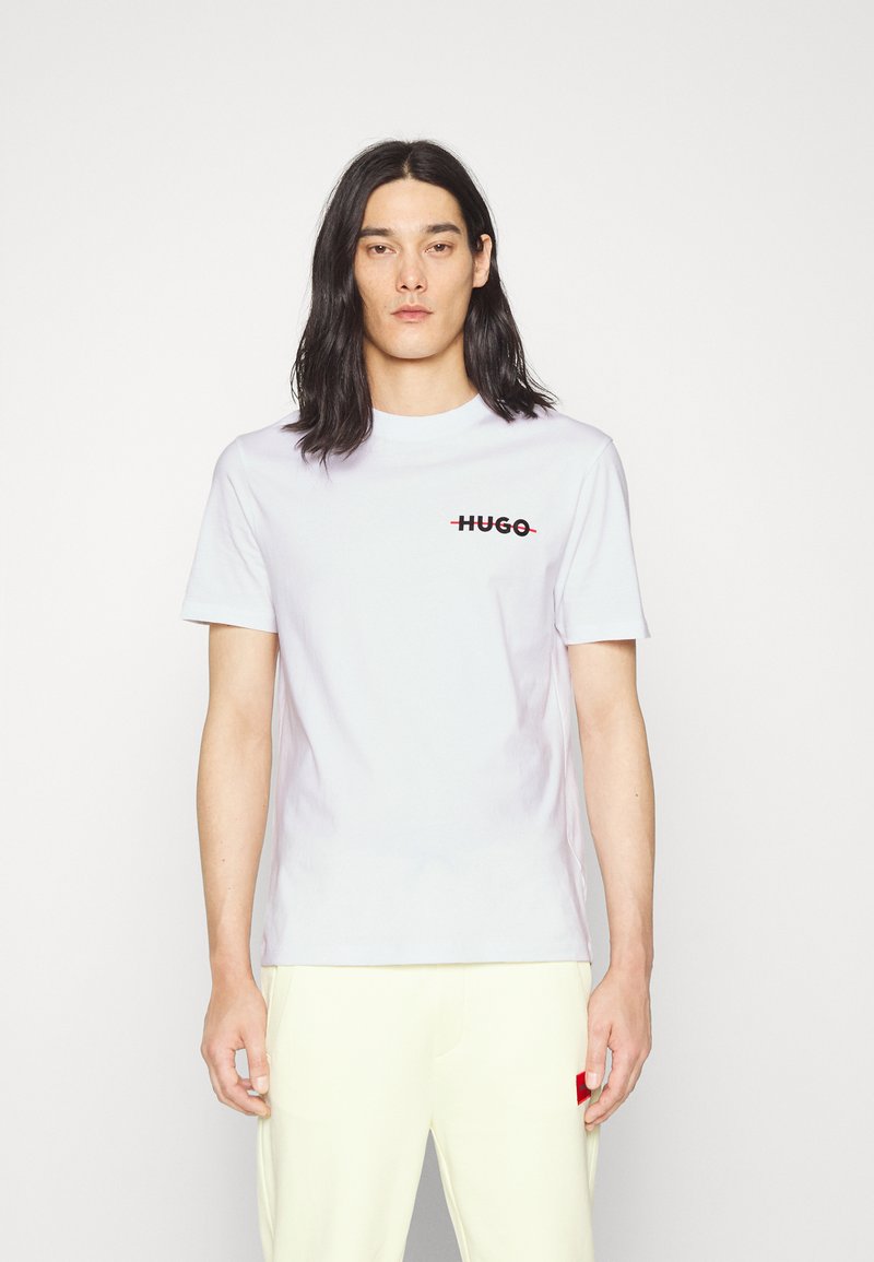 HUGO DRANDO - Print T-shirt - white - Zalando.de