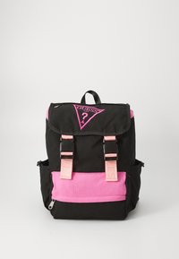 Guess BACKPACK UNISEX - School bag - jet black/black - Zalando