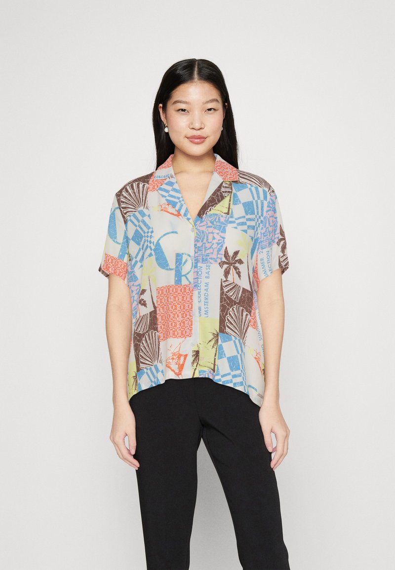 Colourful Rebel VENDI PATCHWORK RESORT - Button-down blouse - multi-coloured - Zalando.ie