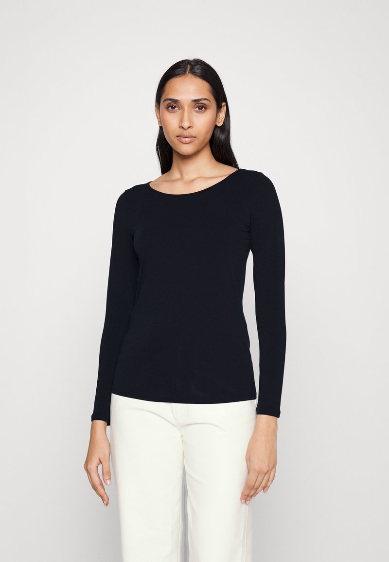 Marc Cain Long sleeved top - midnight blue/dark blue - Zalando.ie