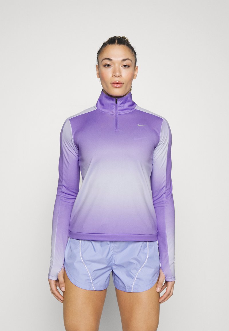 Nike Performance Longsleeve - space purple/reflective silver/paars ...
