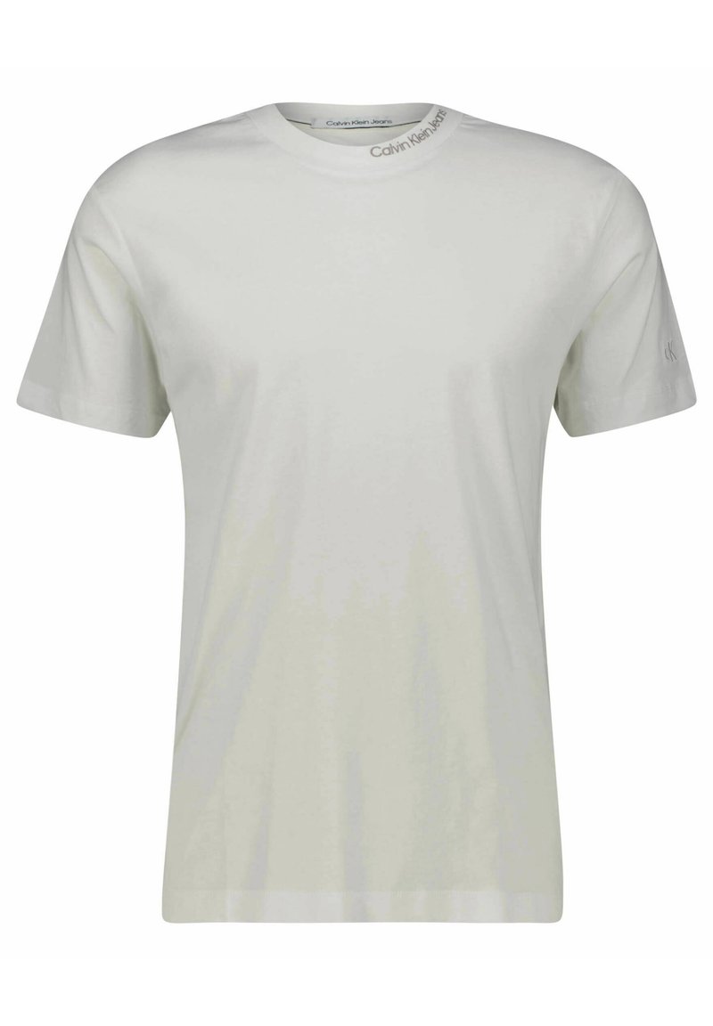 Calvin Klein Jeans Institutional Embro T Shirt Print White Weiß