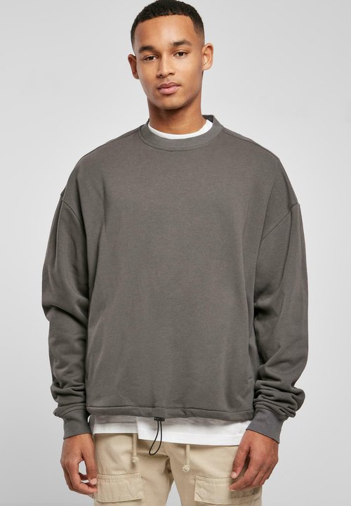 Urban Classics HEAVY TERRY GARMENT DYE CREW - Sweatshirt - summerblue ...