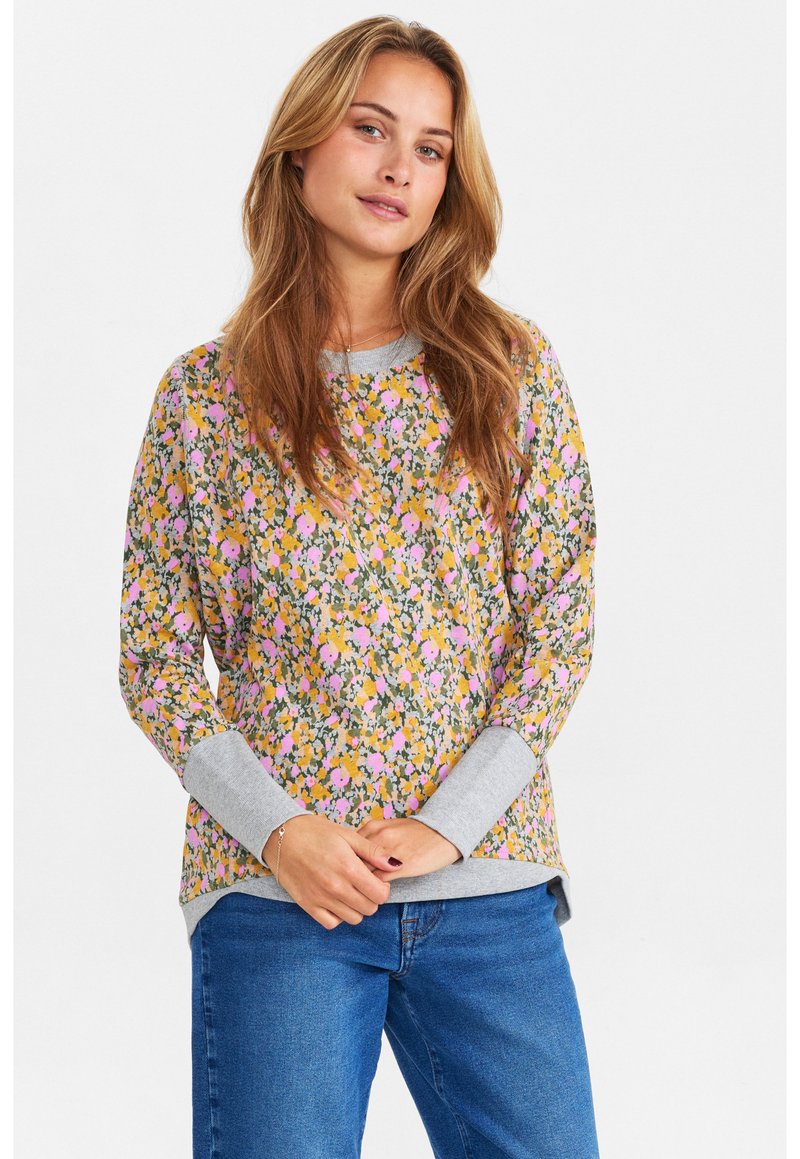 Nümph nunikola sweat - Felpa - medium grey melange/grigio - Zalando.it