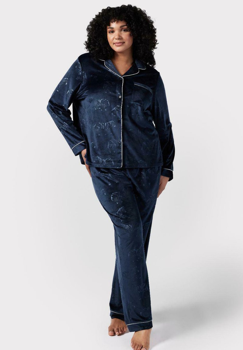 Chelsea Peers LONG - Pyjamas - navy/dark blue - Zalando.ie