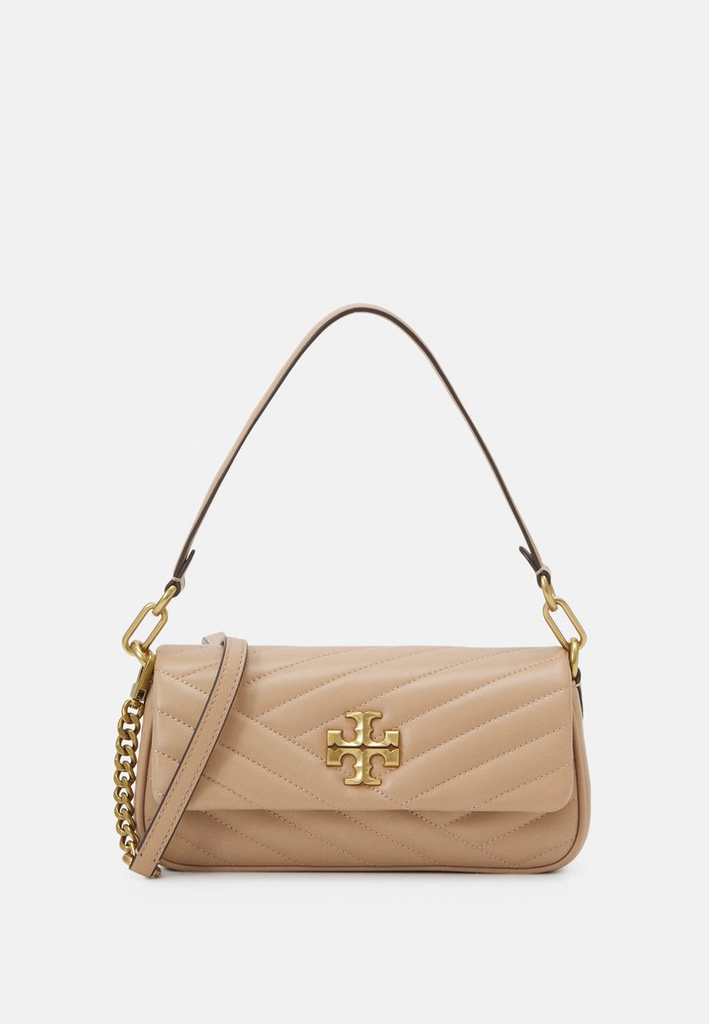 Tory Burch KIRA CHEVRON SMALL FLAP SHOULDER - Handbag - devon sand/sand ...