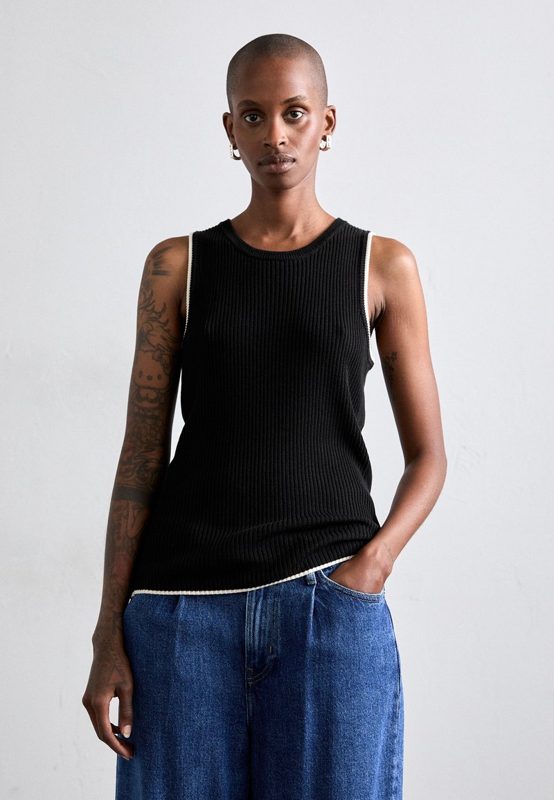Soulland ELEEN TANK - Top - black/black - Zalando.co.uk