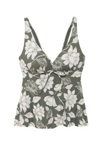 s.Oliver TANKINI - Bikini top - oliv creme/olive - Zalando