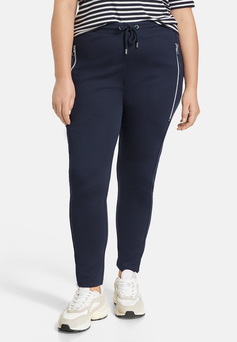 Samoon RADLER ZIPPERTASCHEN - Trainingsbroek - navy/donkerblauw ...