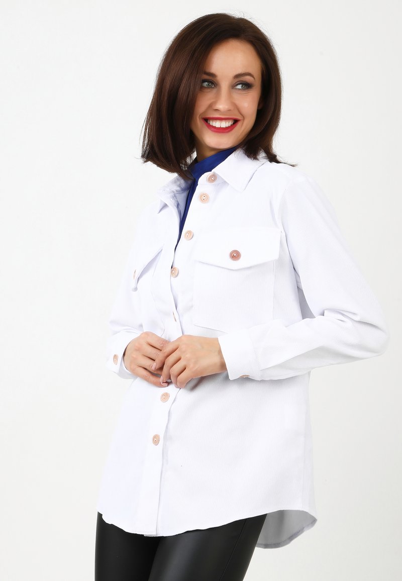 Awesome Apparel Camisa - white/blanco - Zalando.es