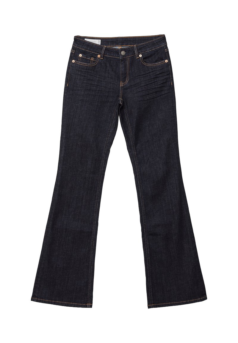 Stradivarius SLIM FIT - Jean bootcut - dark blue/bleu marine - ZALANDO