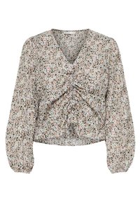 ONLY ONLHEIDI - Bluse - cloud dancer heidi flower/hvid - Zalando.dk