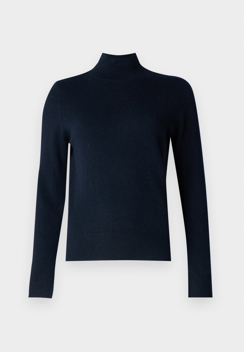 pure cashmere SIMPLE HIGH NECK SWEATER - Trui - dark navy/donkerblauw ...