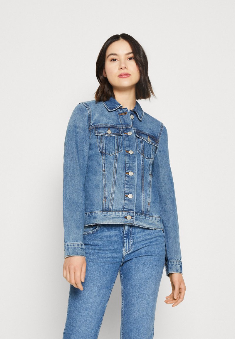 Vero Moda ZORICA LS MIX NOOS - Denim jacket - medium blue denim/blue ...