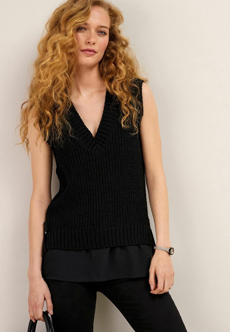 Next VEST LAYER - Top - black/negro - Zalando.es