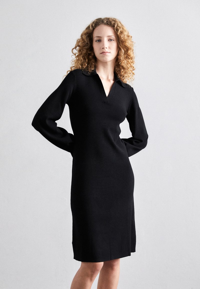 Filippa K DRESS - Rochie tricotată - black/negru - Zalando.ro