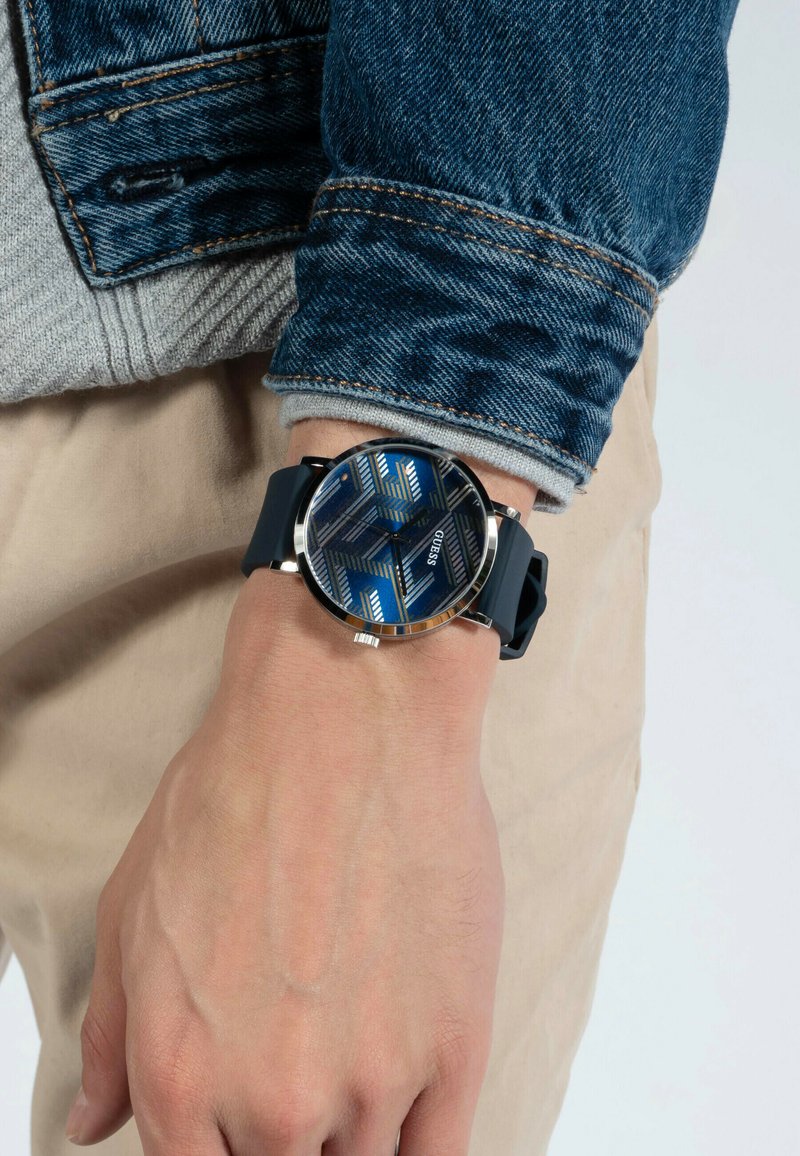 Guess BOSSED - Uhr - navy/dunkelblau - Zalando.de