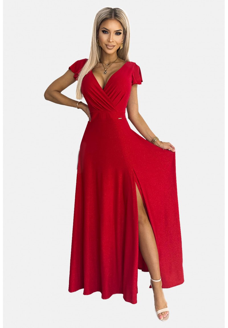 Chelsea Clark GLOSSY WITH A NECKLINE AND A SLIT ON THE LEG - Occasion ...