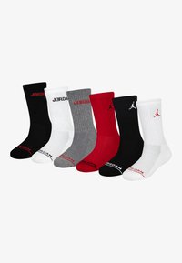 Jordan LEGEND CREW 6 PACK - Sports socks - gym red/black/red - Zalando ...