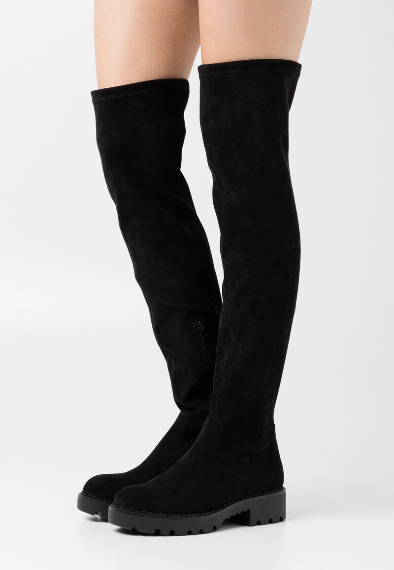 Buffalo MYRNA - Ilgaauliai batai virš kelių - black/juoda - Zalando.lt