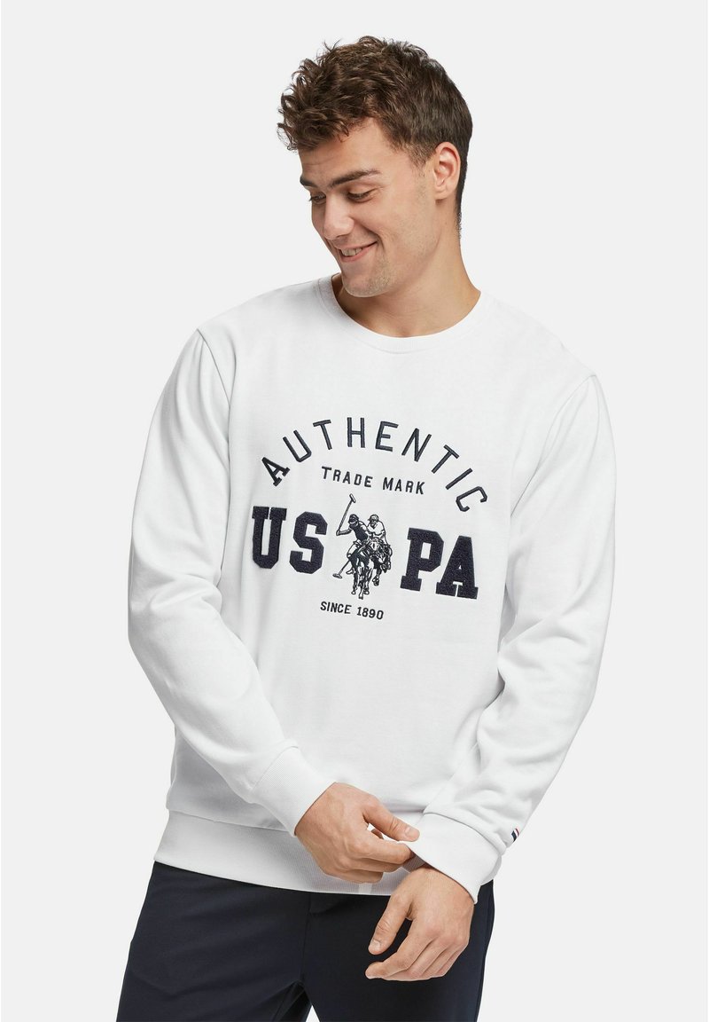 U.S. Polo Assn. USPA SWEATSHIRT JOE MEN - Bluza/biały - Zalando.pl
