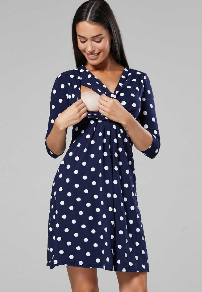 Chelsea Clark Day dress - dark blue white/blue - Zalando.ie