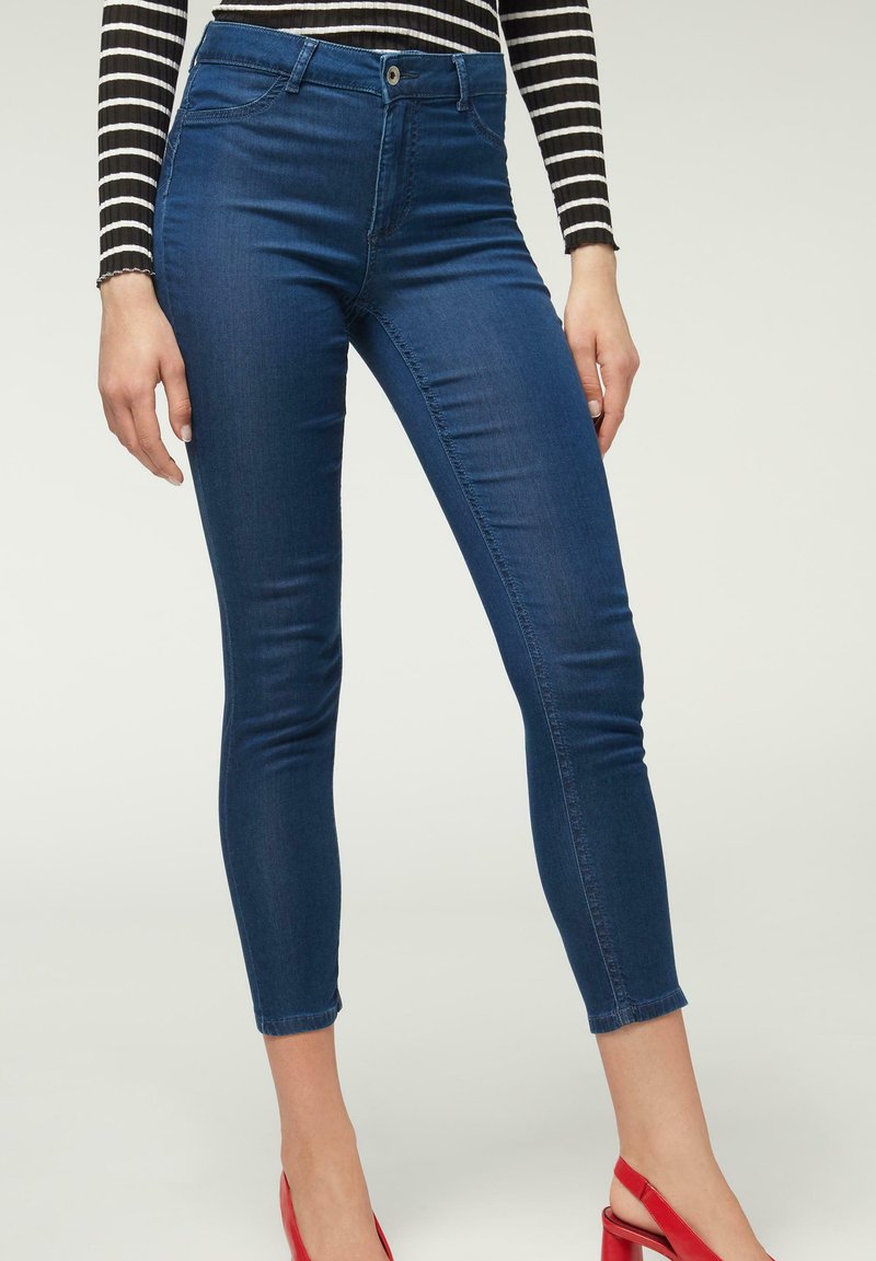 Calzedonia LIGHT PUSH UP - Jeans Skinny Fit - dunkles jeansblau/dark ...