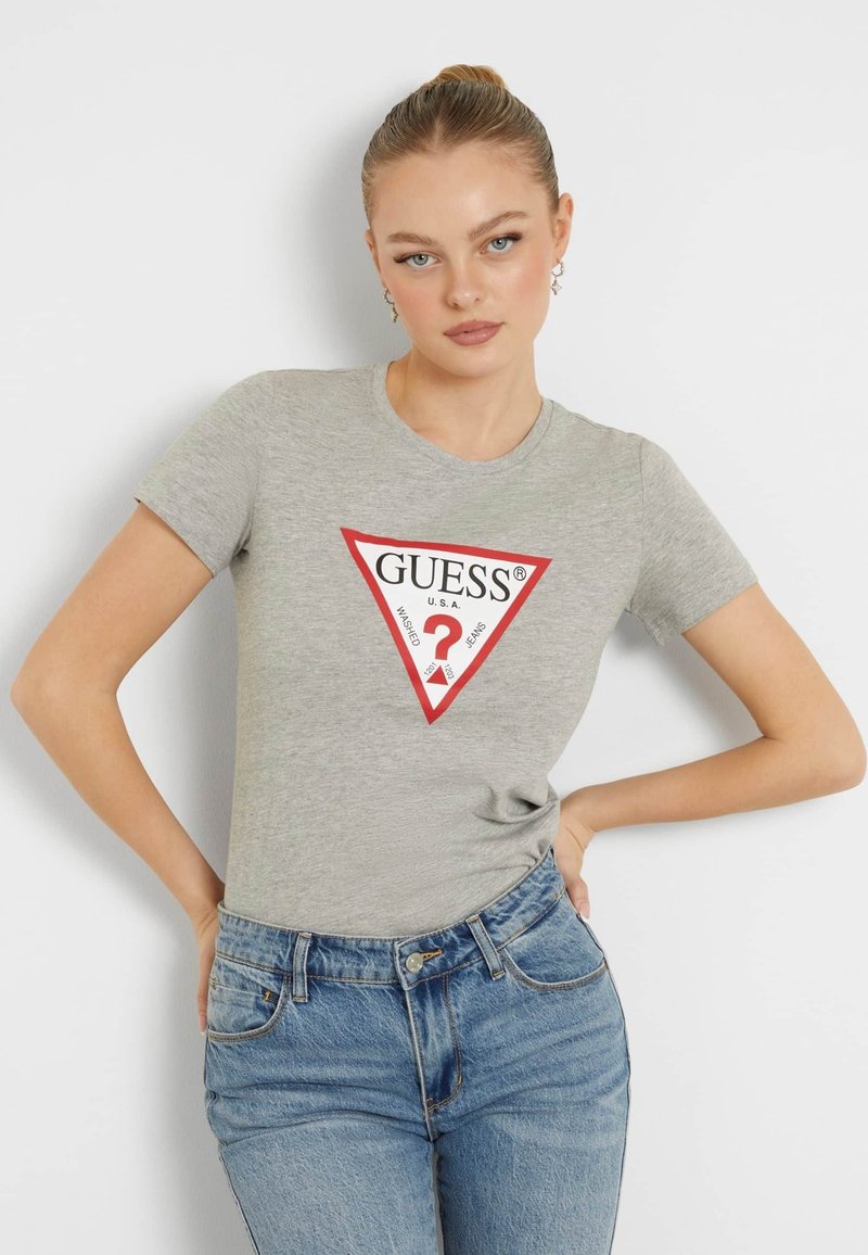 Guess ORIGINAL TEE - T-shirt con stampa - grau/grigio - Zalando.it