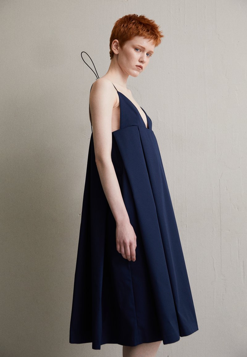 EDITHMARCEL ROUND DRESS - Cocktail dress / Party dress - blue/dark blue ...