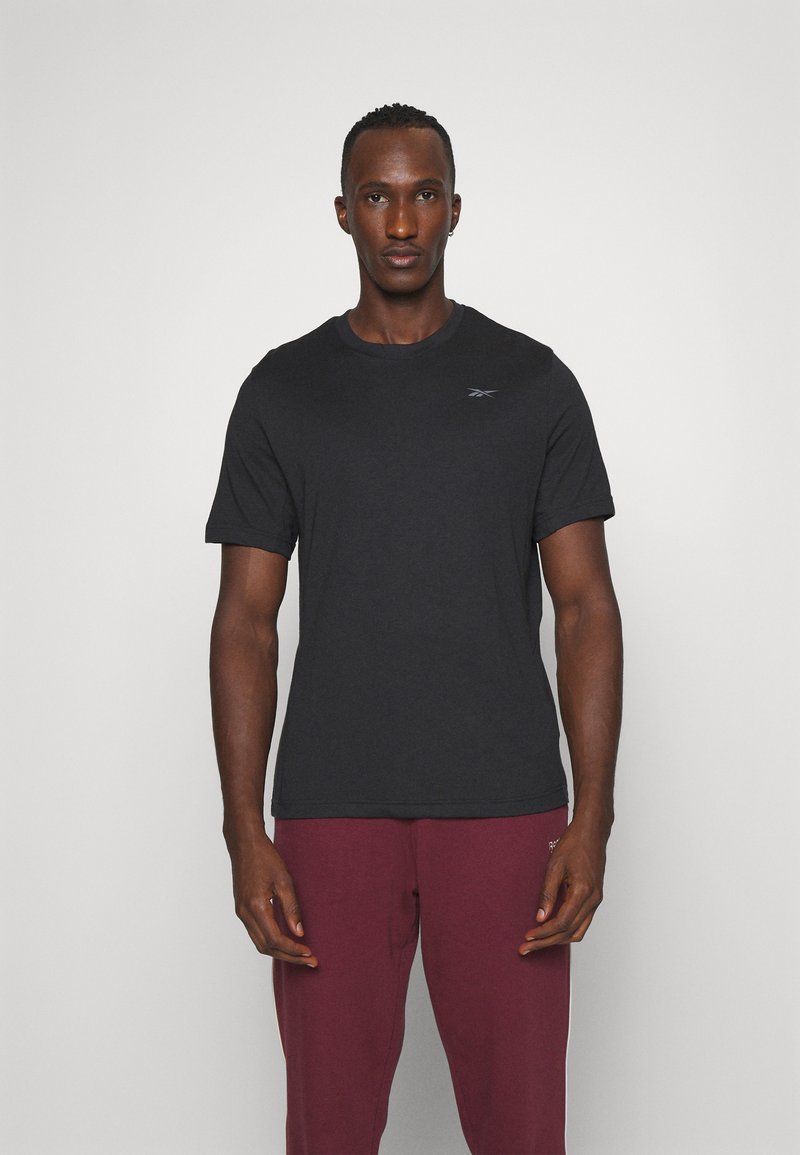 Reebok STRENGTH ATHLETE TEE - Camiseta básica - black/negro - Zalando.es