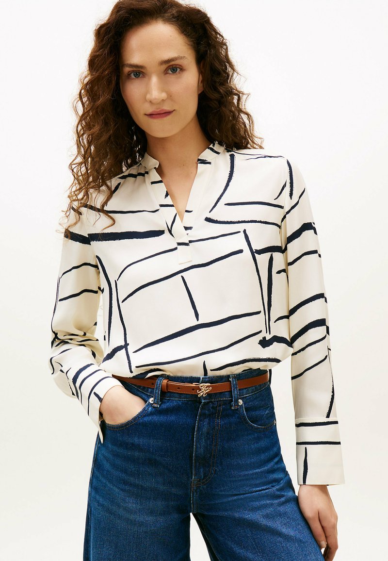 Tommy Hilfiger Blouse - flag feathers calico/multi-coloured - Zalando