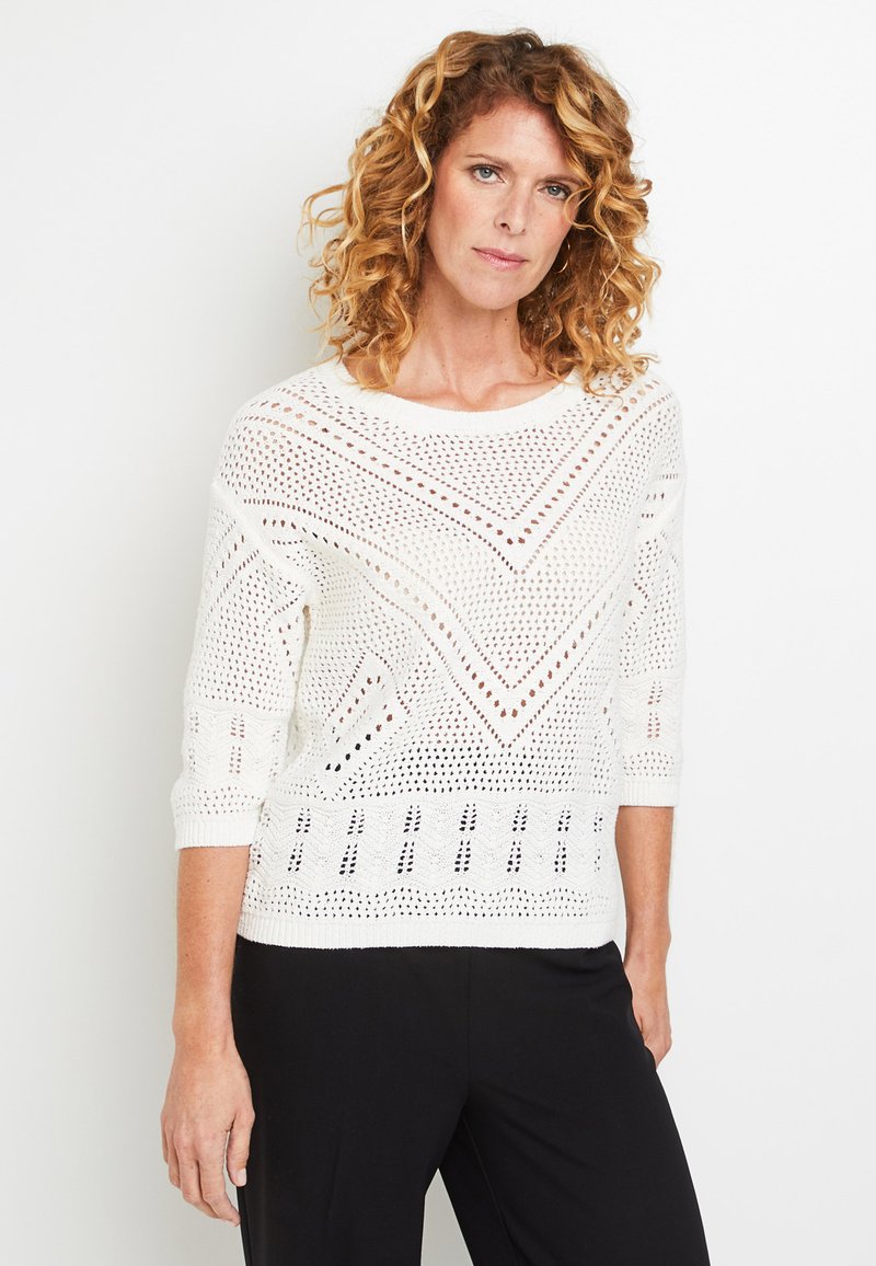 Grain de Malice AJOURÉ - Pullover - blanc - ZALANDO.FR