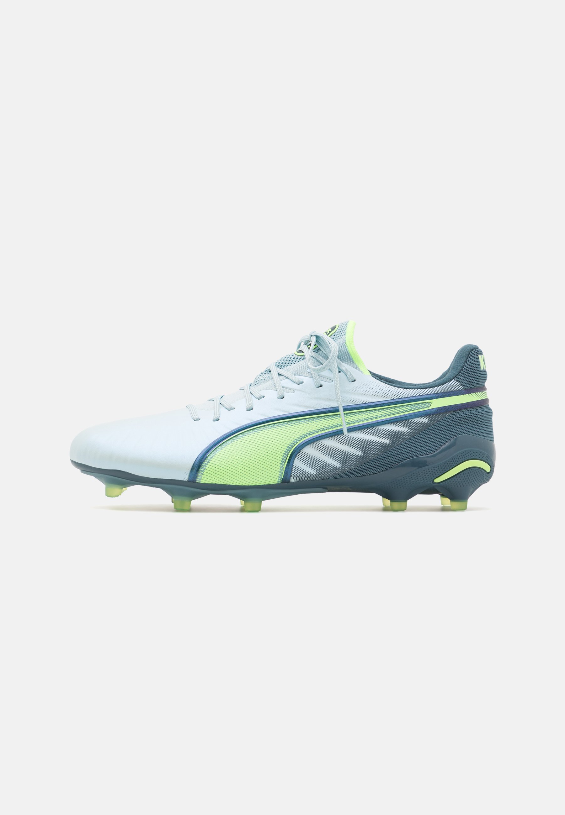 Puma KING ULTIMATE FG AG Moulded stud football boots frosted dew fizzy apple gray skies light grey Zalando